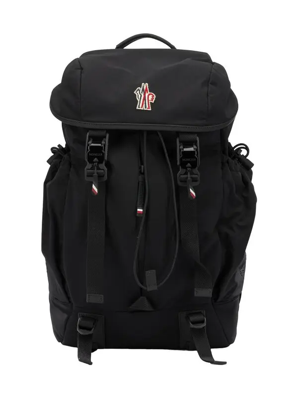 Moncler Sports Backpack With Logo - Black