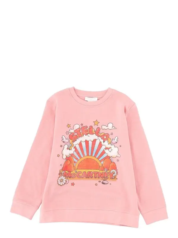 Stella McCartney Felpa Girocollo Con Stampa Grafica - Pink