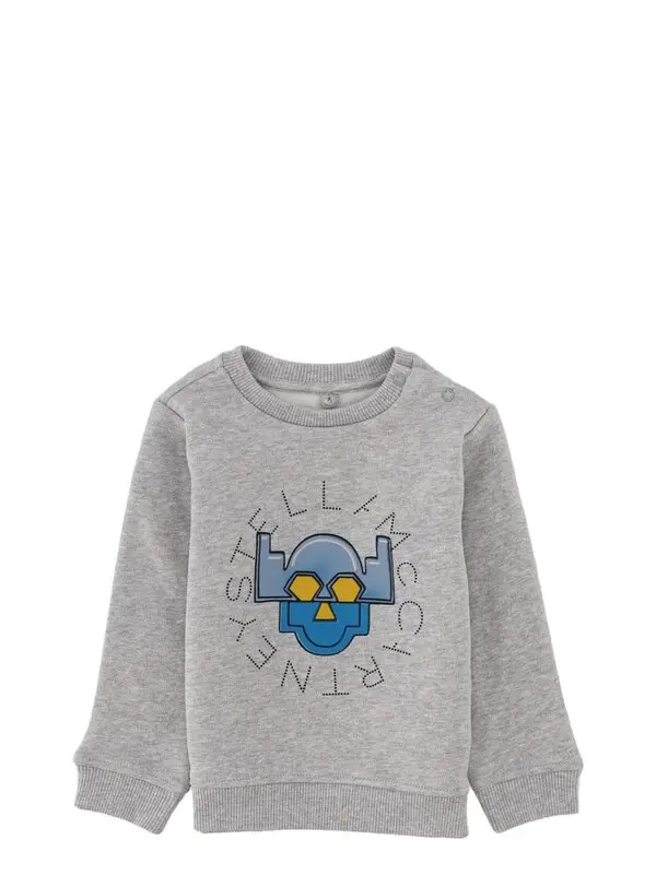 Stella McCartney Felpa Per Neonati Con Stampa Grafica Robot - Multicolour