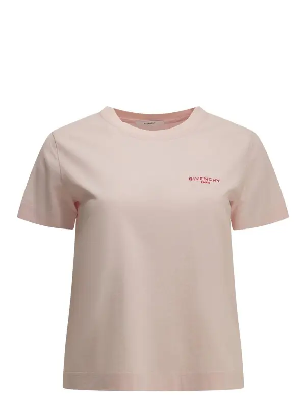 Givenchy Crewneck T Shirt With Logo - Pink