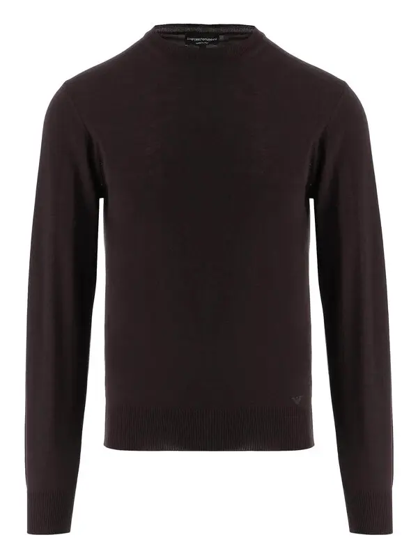 Emporio Armani Virgin Wool Sweater - Brown
