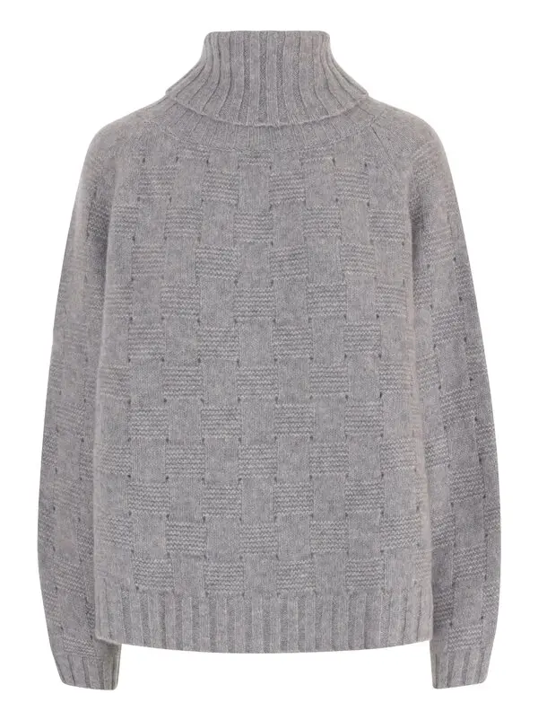 ALLUDE Cashmere And Silk Sweater - Grey