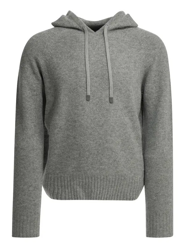 TOM FORD Cashmere Hooded Sweater - Grey