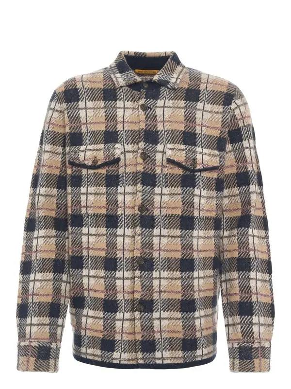 Guest In Residence Cashmere Shirt With Check Pattern - Multi