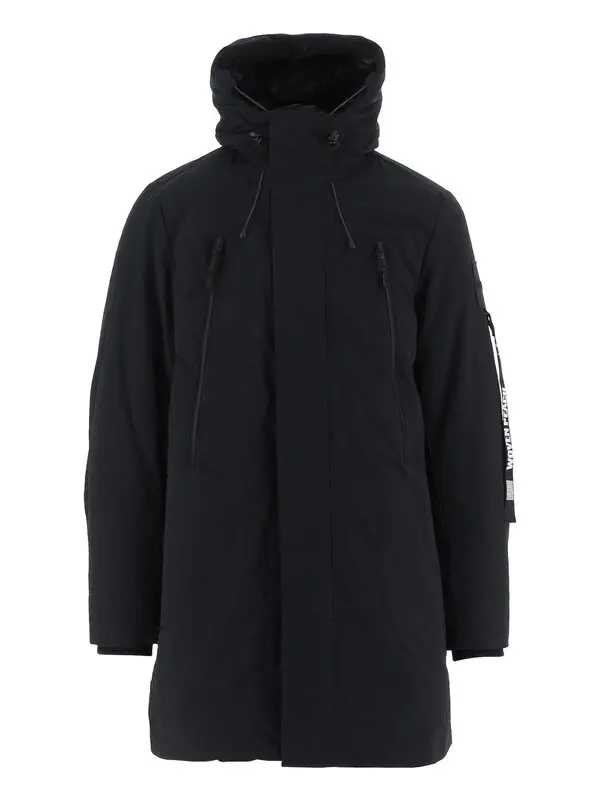 OUTHERE Cotton Blend Jacket With Hood - Black