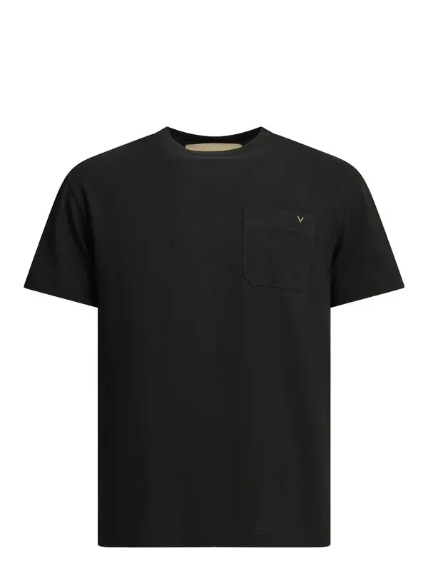 Valentino Garavani Vltn' Crew Neck T Shirt - Black
