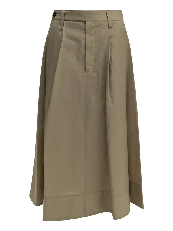 Brunello Cucinelli Sartorial' Midi Skirt - Beige