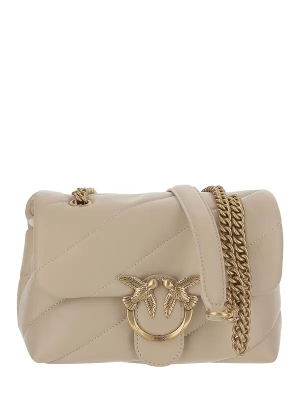 Pinko Love Mini Puff Bag - Beige