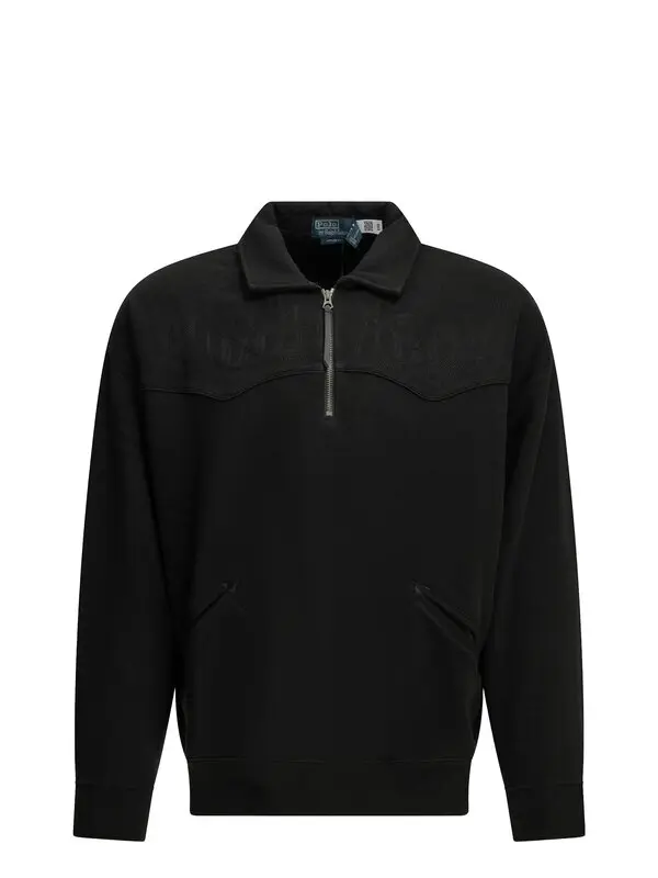 Polo Ralph Lauren Mlb' Polo Collar Sweatshirt - Black