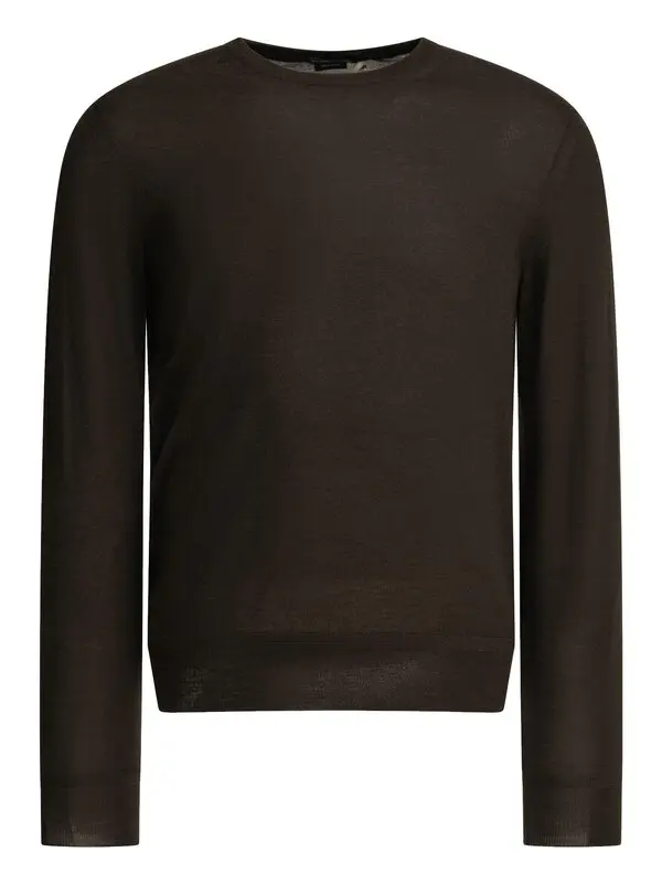 TOM FORD Cashmere And Silk Crew Neck Sweater - Brown