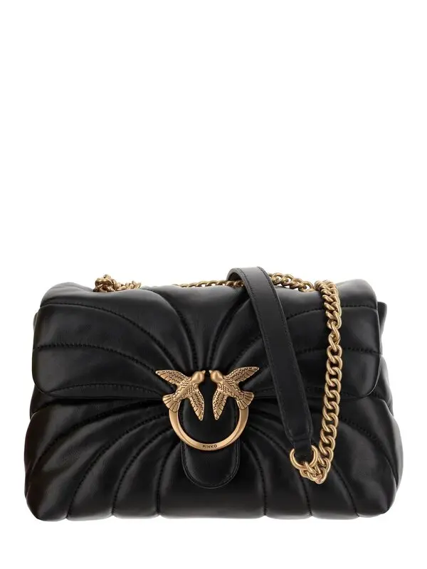Pinko Classic Love Puff Butterfly Bag - Black