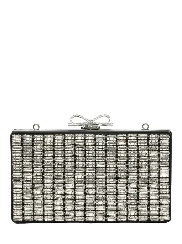 SELF-PORTRAIT Crystal Clutch Bag - Silver