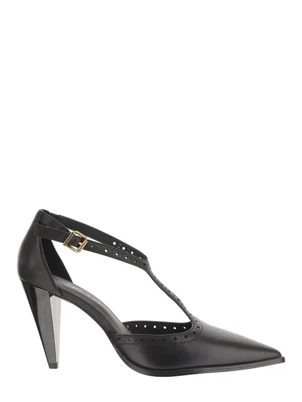 Pinko Gwen Leather Pumps - Black