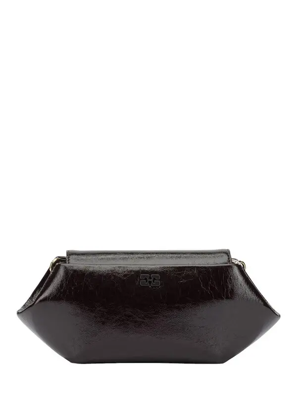 GANNI Bou East/west Shine' Shoulder Bag - Brown