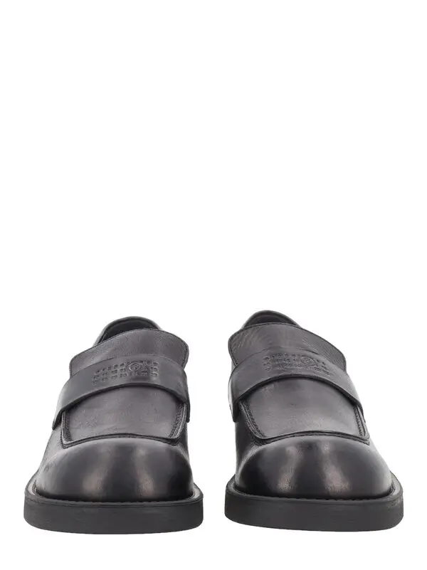 MAISON MARGIELA Mocassino In Pelle - Black