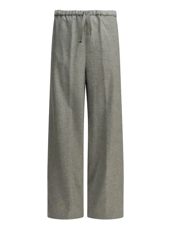 Herno Casual Silk And Cashmere Pants - Grey