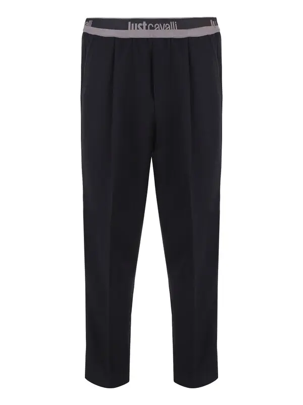 Just Cavalli Stretch Viscose Blend Pants - Black