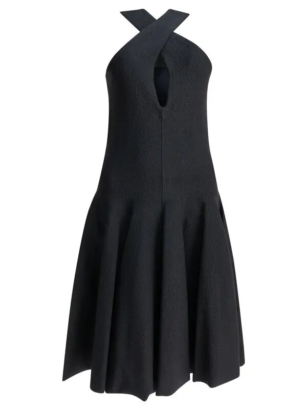 Alaïa Short Flared Dress - Blue