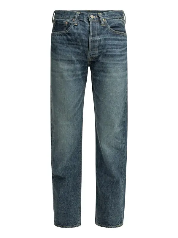 SUGAR CANE 1947 Five Pocket' Straight Leg Jeans - Blue