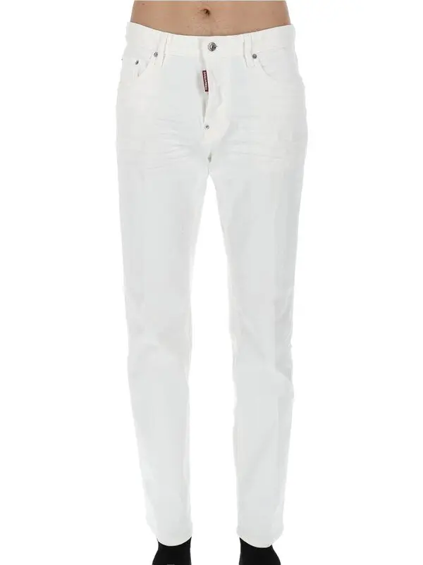 Dsquared2 Jeans In Denim Di Cotone - White