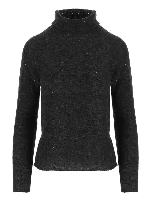 Bruno Manetti Alpaca And Wool Blend Sweater - Black