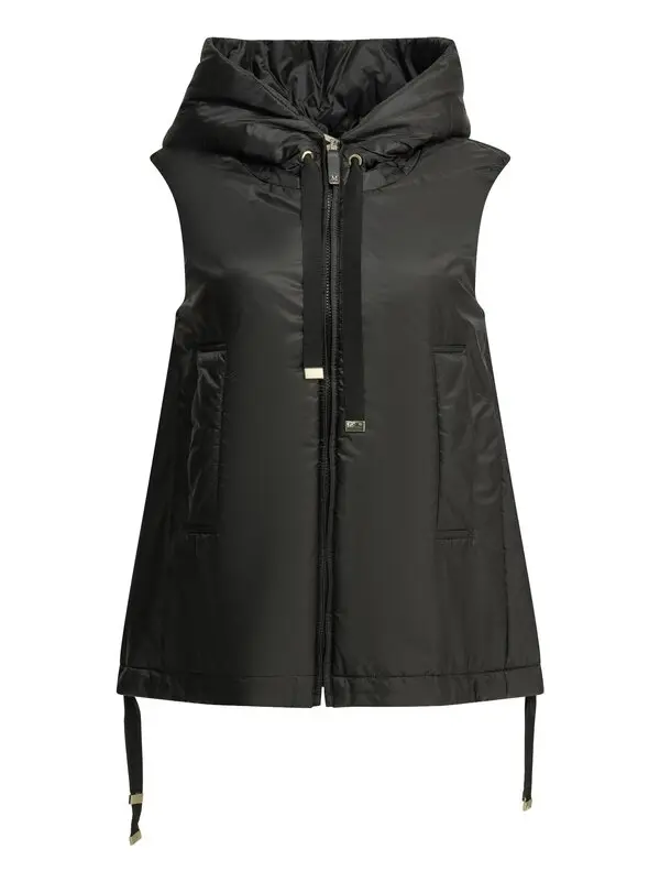 Max Mara Water Repellent Sleeveless Jacket - Black