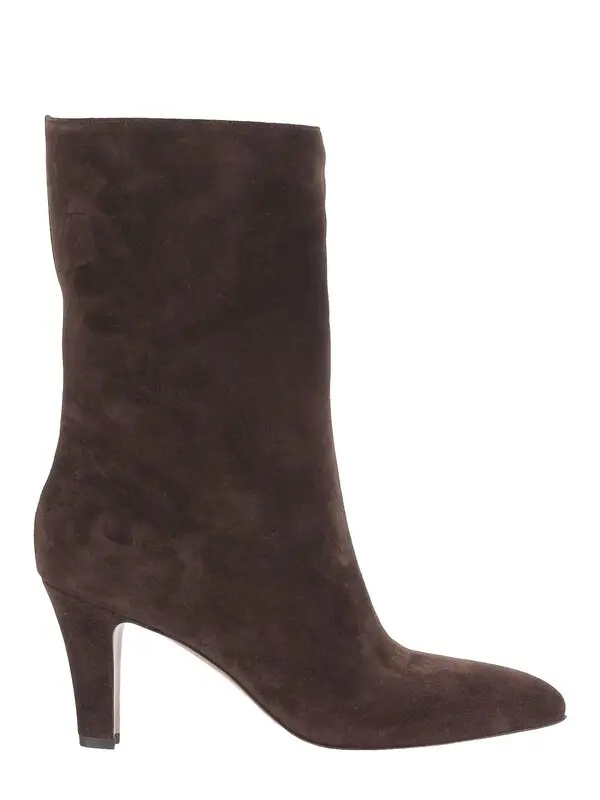 Paris Texas Elsa Suede Ankle Boots - Brown