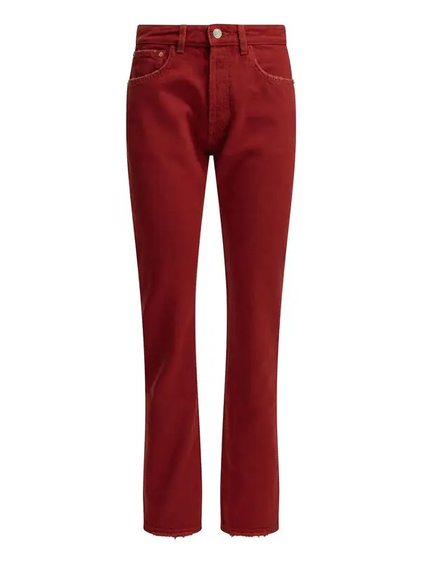 Isabel Marant Étoile Daya' Straight Leg Jeans - Red
