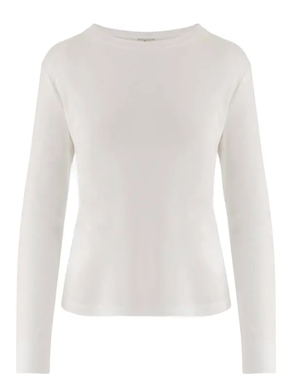 Max Mara Cotton Blend T Shirt - White