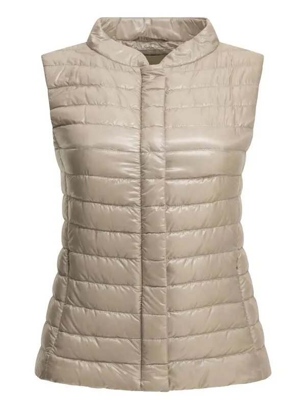 Herno Ultra Light Nylon Sleeveless Jacket - Beige