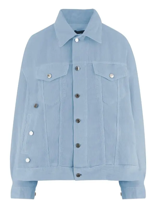 HAIKURE Cotton Velvet Jacket - Light Blue