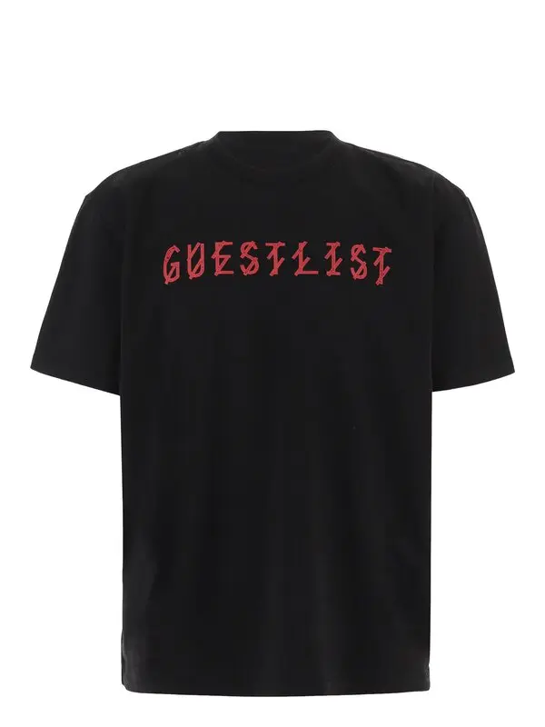 44 LABEL GROUP Cotton Guestlist T Shirt - Black