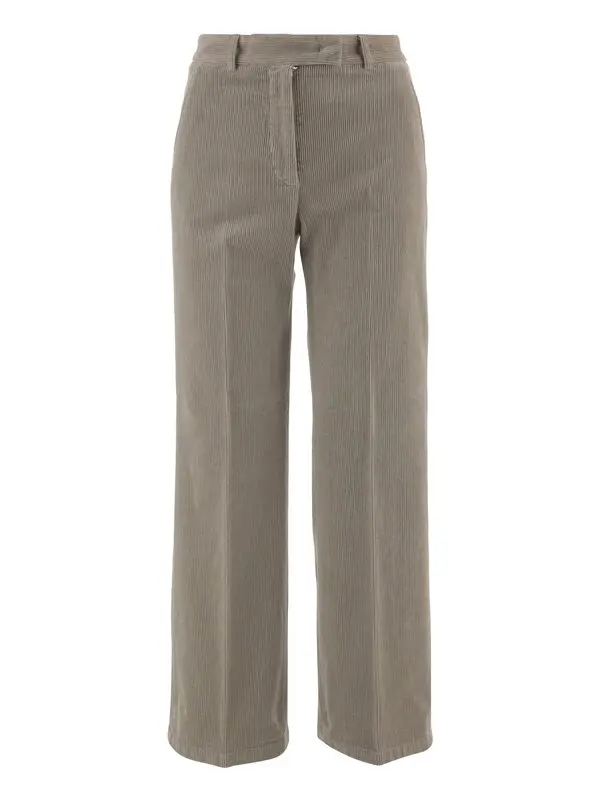 QL2 DONNA Stretch Cotton Pants - Beige