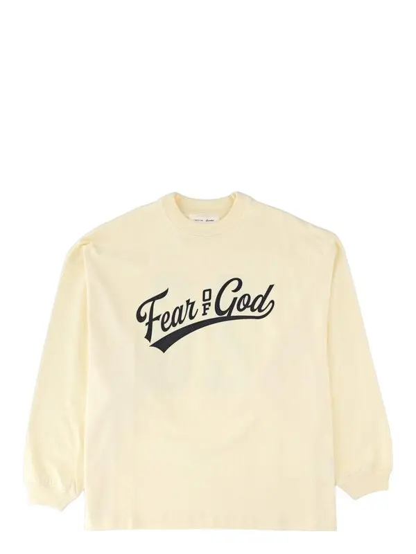 Fear Of God T Shirt A Manica Lunga 'merch - Ivory