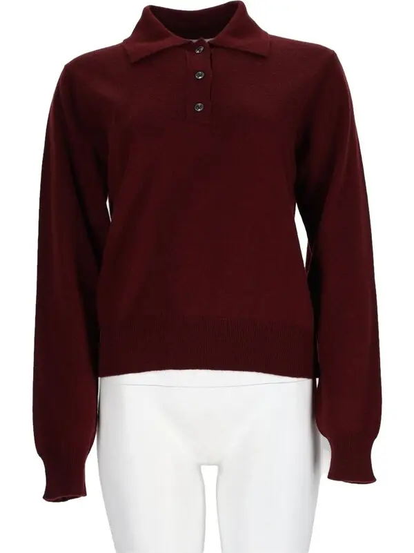 MAISON MARGIELA Top In Maglia Polo - Bordeaux