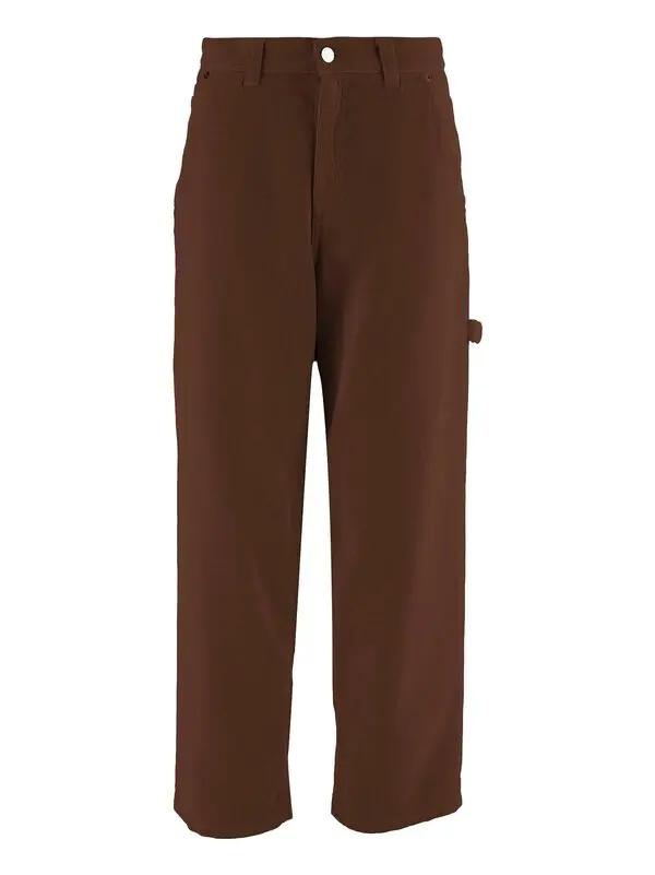 HAIKURE Ribbed Cotton Velvet Pants - Brown