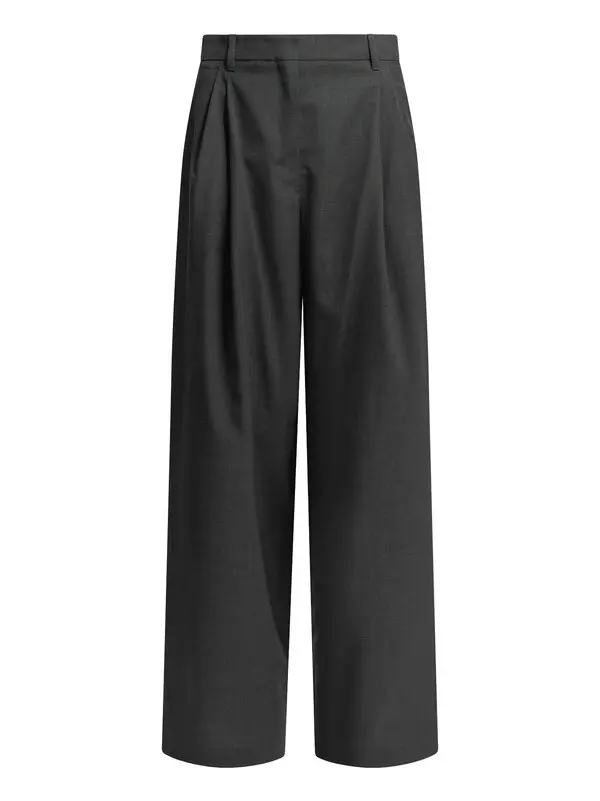 Max Mara Tailored Wool Pants - Grey