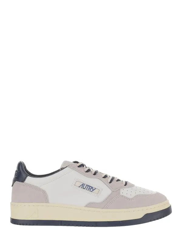 AUTRY Medalist Low Leather Sneakers - Navy