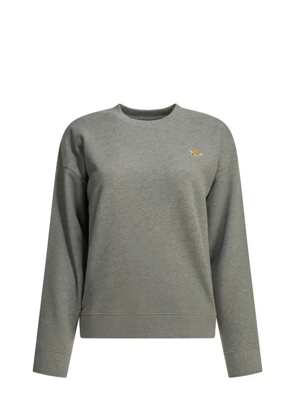 Maison Kitsuné Baby Fox' Crew Neck Sweatshirt - Grey