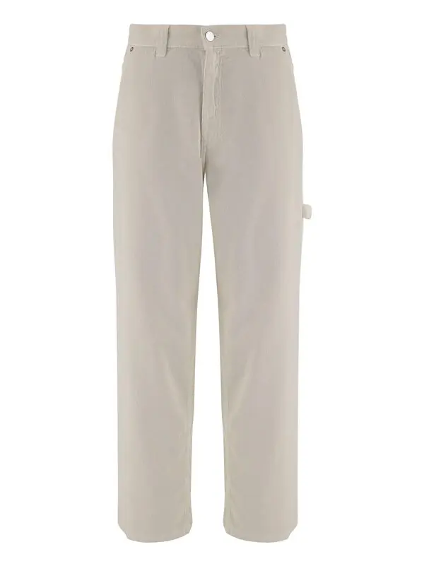 HAIKURE Ribbed Cotton Velvet Pants - Ivory