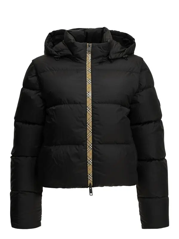 Burberry Langdale' Short Down Jacket - Black