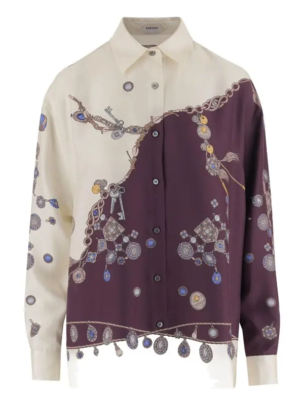 Versace Print Silk Shirt - Multi