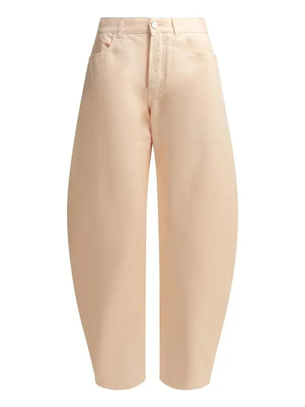 Alaïa Round' Wide Leg Jeans - Pink