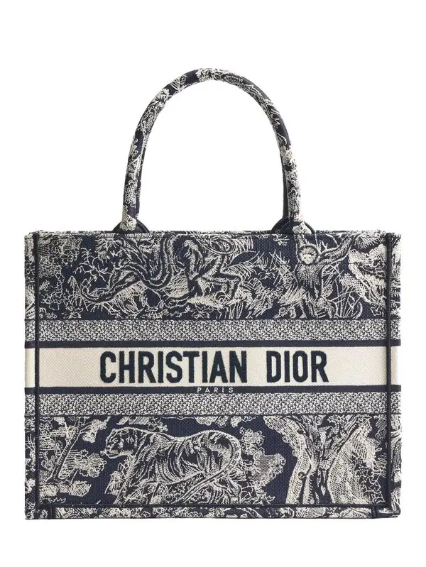 Dior Medium Book Tote Bag - Blue