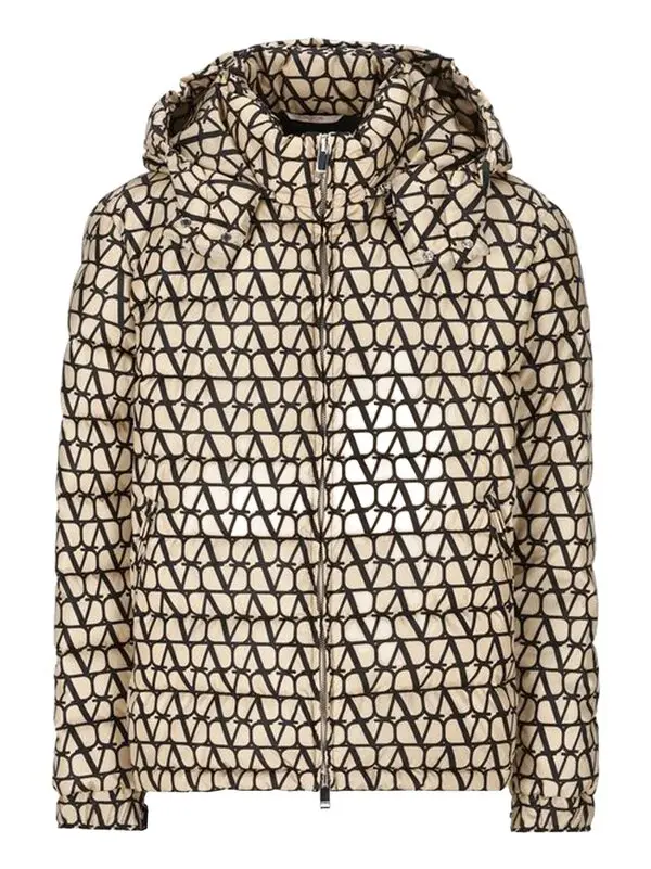 Valentino Garavani Toile Iconographe Down Jacket - Beige