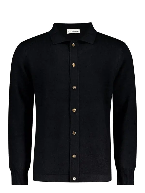 AUTORE Cardigan Mcllroy In Wool And C Mere - Nero