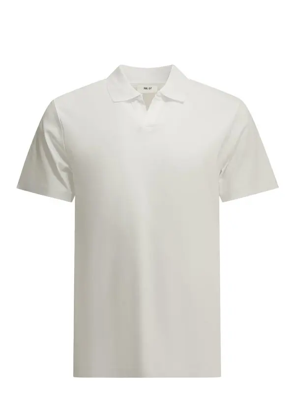 NN.07 Paul' Buttonless Polo Shirt - White