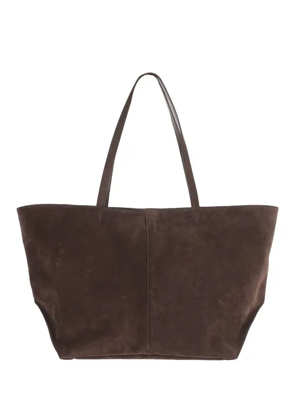 JIL SANDER Suede Shopping Bag - Brown