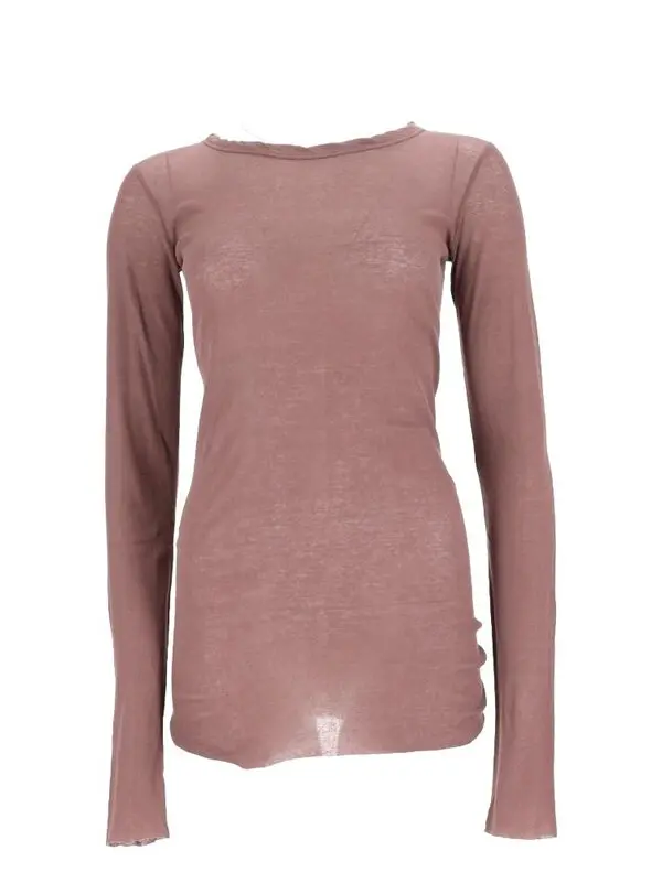 Rick Owens T Shirt A Manica Lunga - Pink