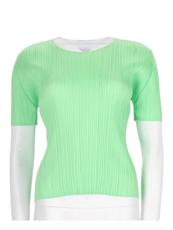 Issey Miyake Top 'new Colorful Basic 4 - Green